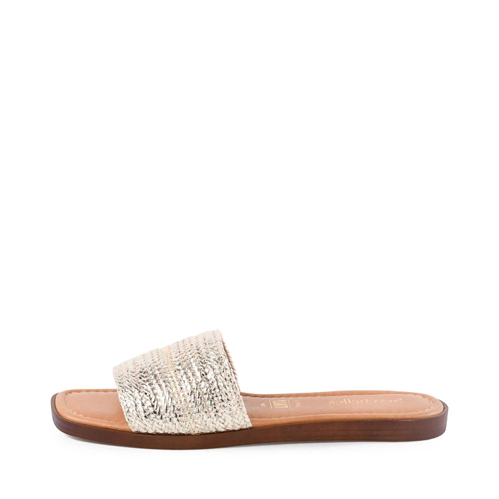 Seychelles - Palms Perfection Slide (Light Gold) – Pattino